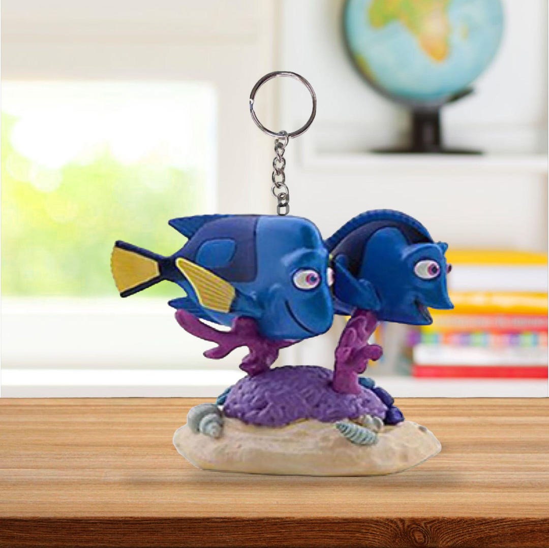 Finding Dory Parents Jenny Charlie Key Ring Keychain Ornament Pvc ...