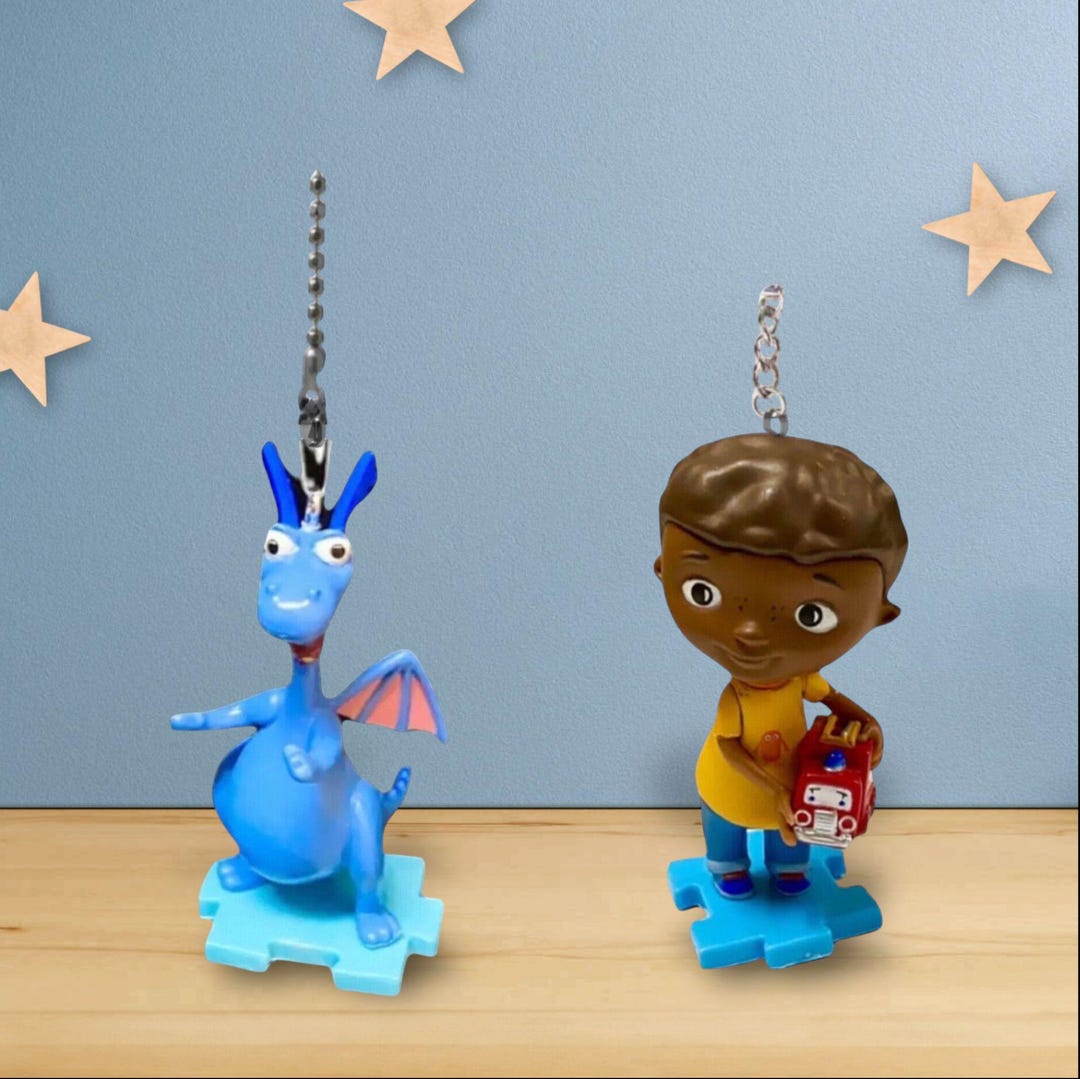 Doc Mcstuffins Stuffy Dragon & Donny Fan Lamp Light Pull Chain Figure ...