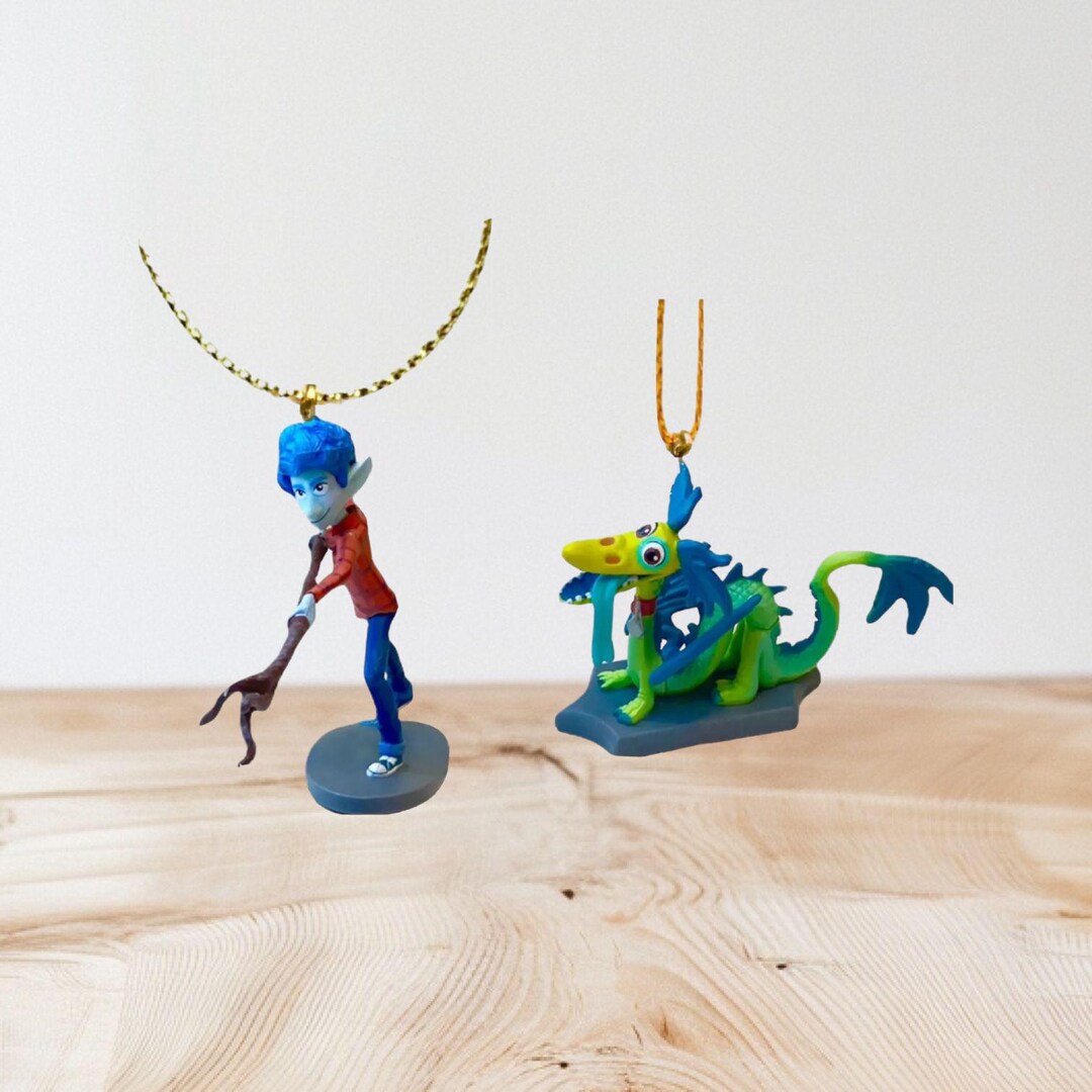 Ian Lightfoot & Blazey Dragon 2pc Ornament Onward Figure Pvc Figurine 3 ...