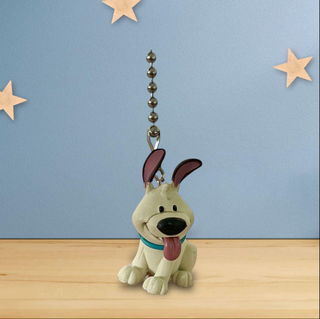 Little Brother Dog Fan Lamp Pull Chain Figure Figurine New Pvc Mulan ...