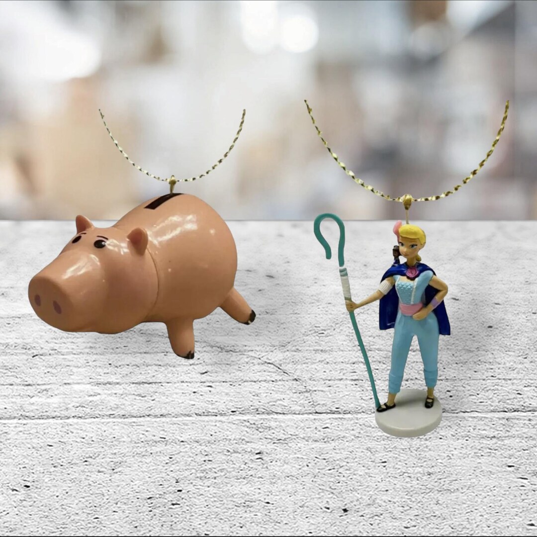 Toy Story Hamm Pig & Bo Prep Pvc FIGURE ORNAMENT Figurine NEW Ham Charm ...