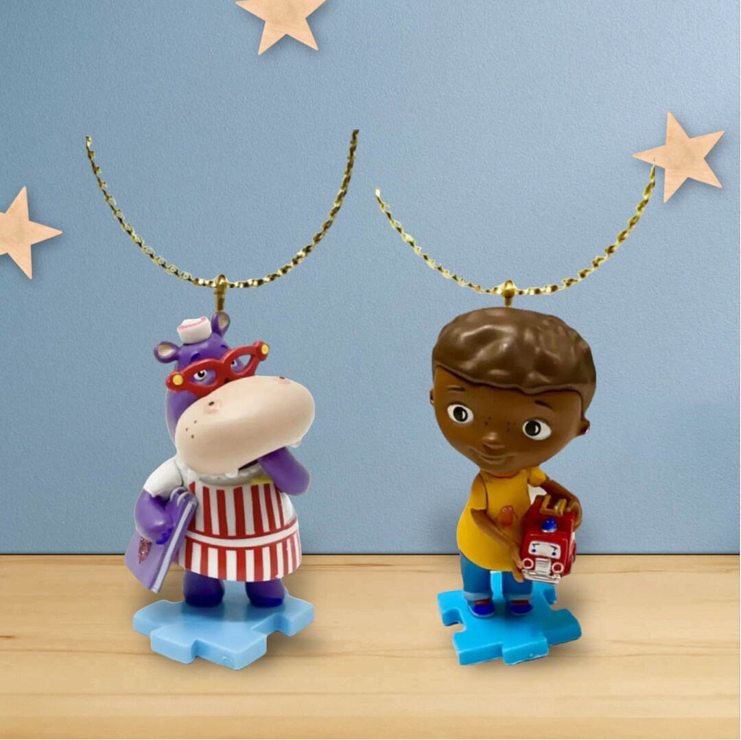 Donny Boy & Hallie Hippo PVC Ornament Figure Doc Mcstuffins Figurine ...