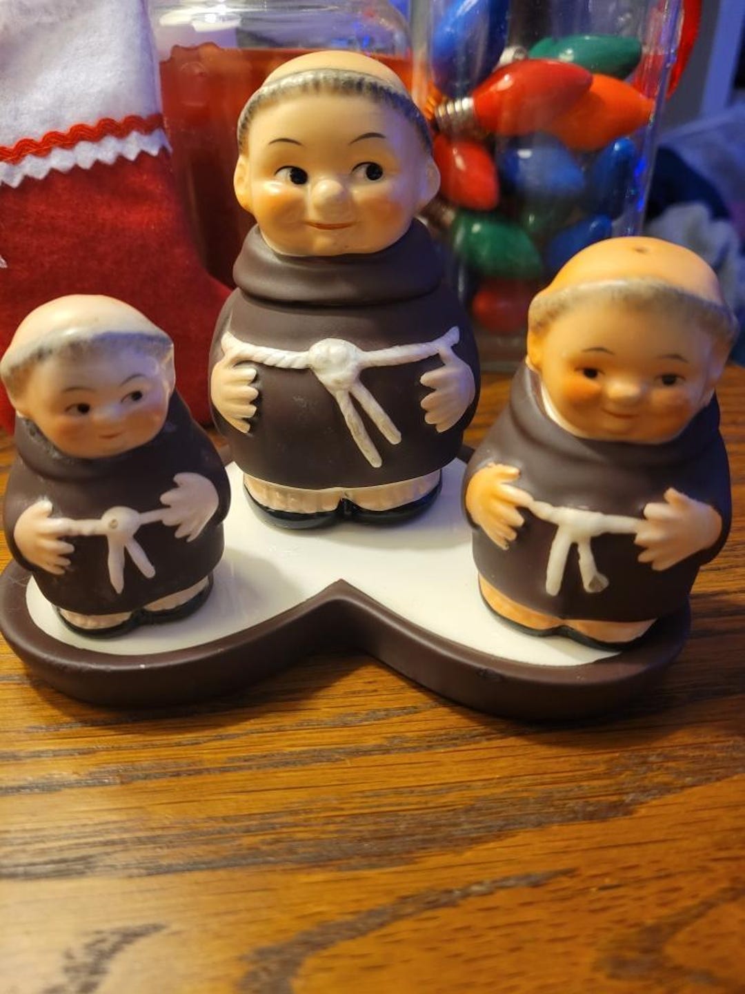 Rare Goebel Friar Tuck Salt, Pepper, and Sugar Figurine Set – TMK-2 ...