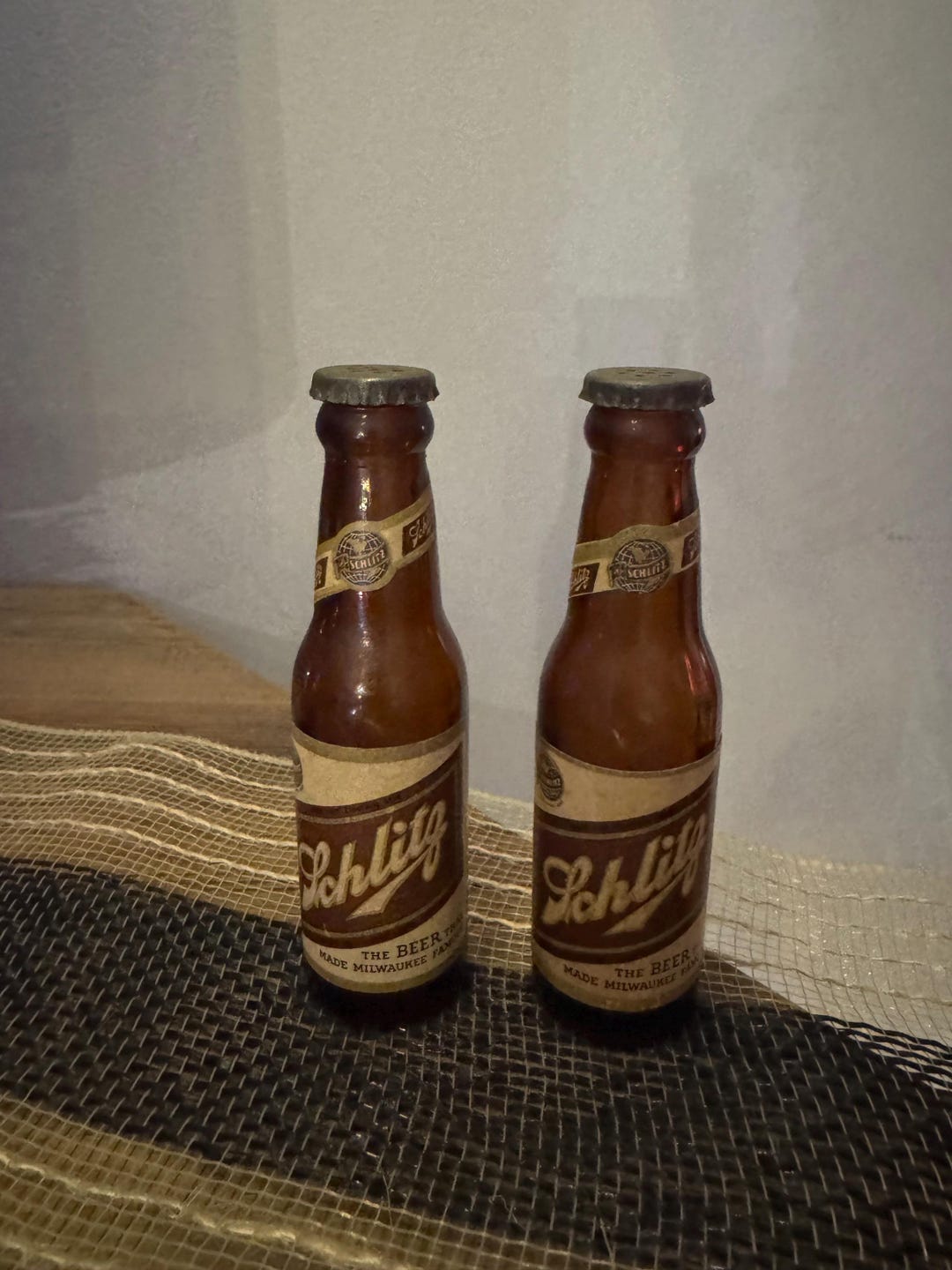 Vintage Schlitz Beer Bottle Salt and Pepper Shakers – Iconic Retro ...