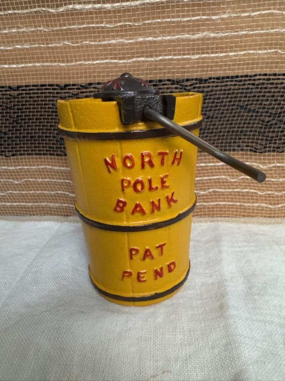 Vintage Cast Iron Ice Cream Maker Bank - Etsy