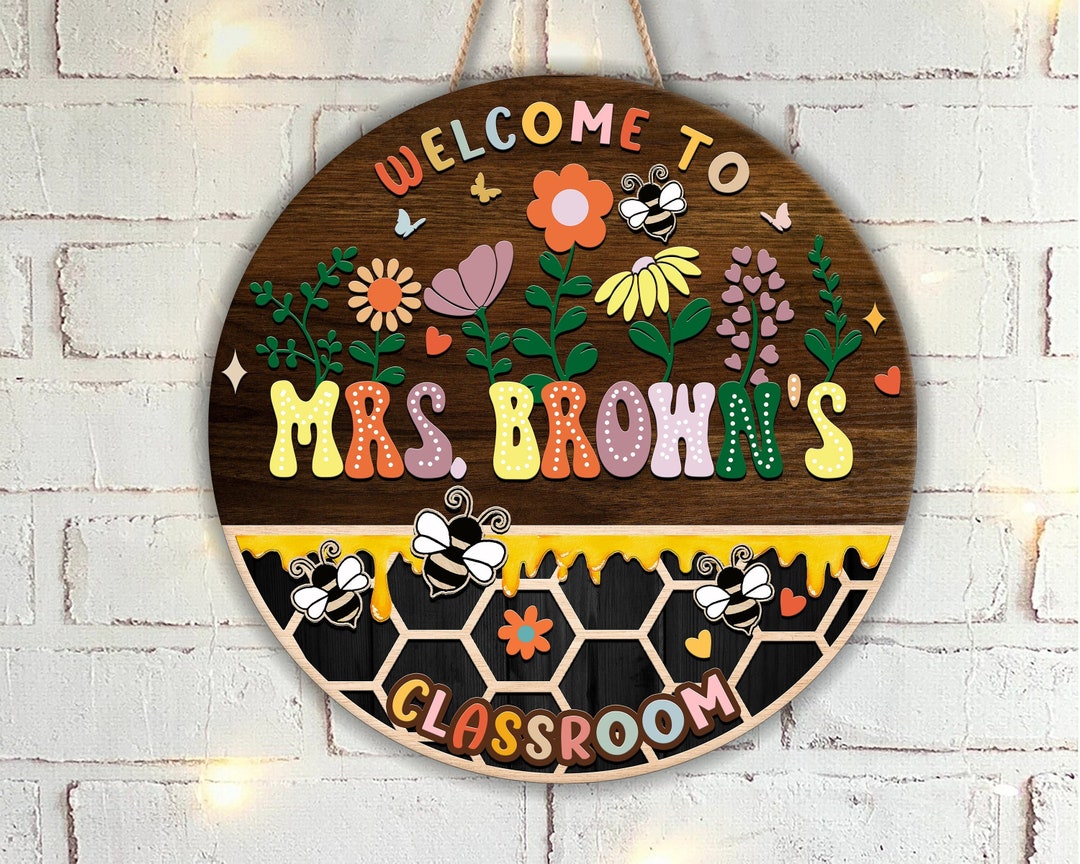 Personalized Welcome Sign, School Counselor Office Sign, Child ...