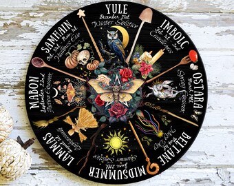 Wheel of the Year, Pagan Calendar, Witchcraft, Wicca, Witch, Grimoire ...