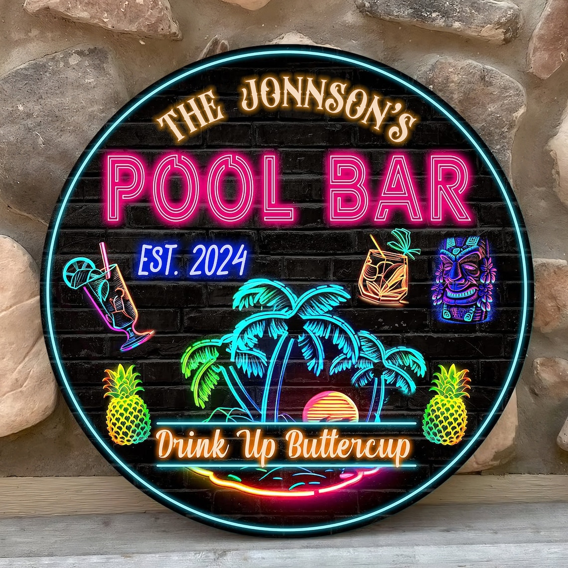 Personalized Pool Sign, Swimming Pool Decor, Backyard Sign, Backyard ...