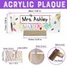 Teacher Desk Name Plate, Teacher Name Sign, Custom Name Plate for Desk ...
