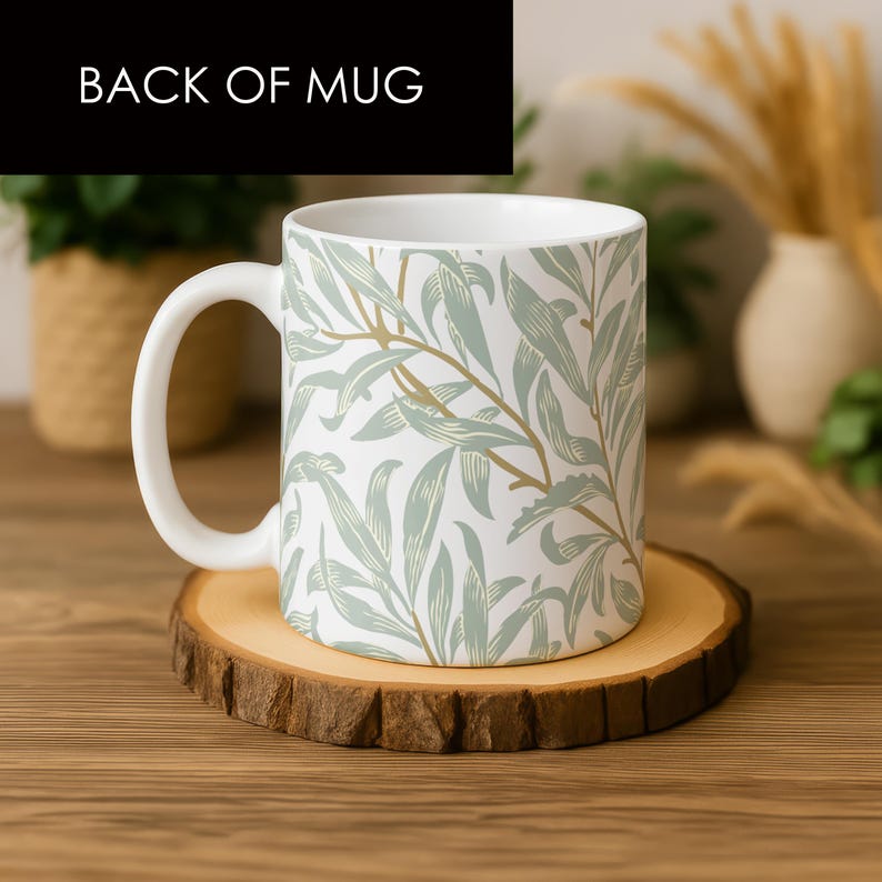 Willow Pattern William Morris Style Mug, Coffee, Tea Cup, Vintage ...