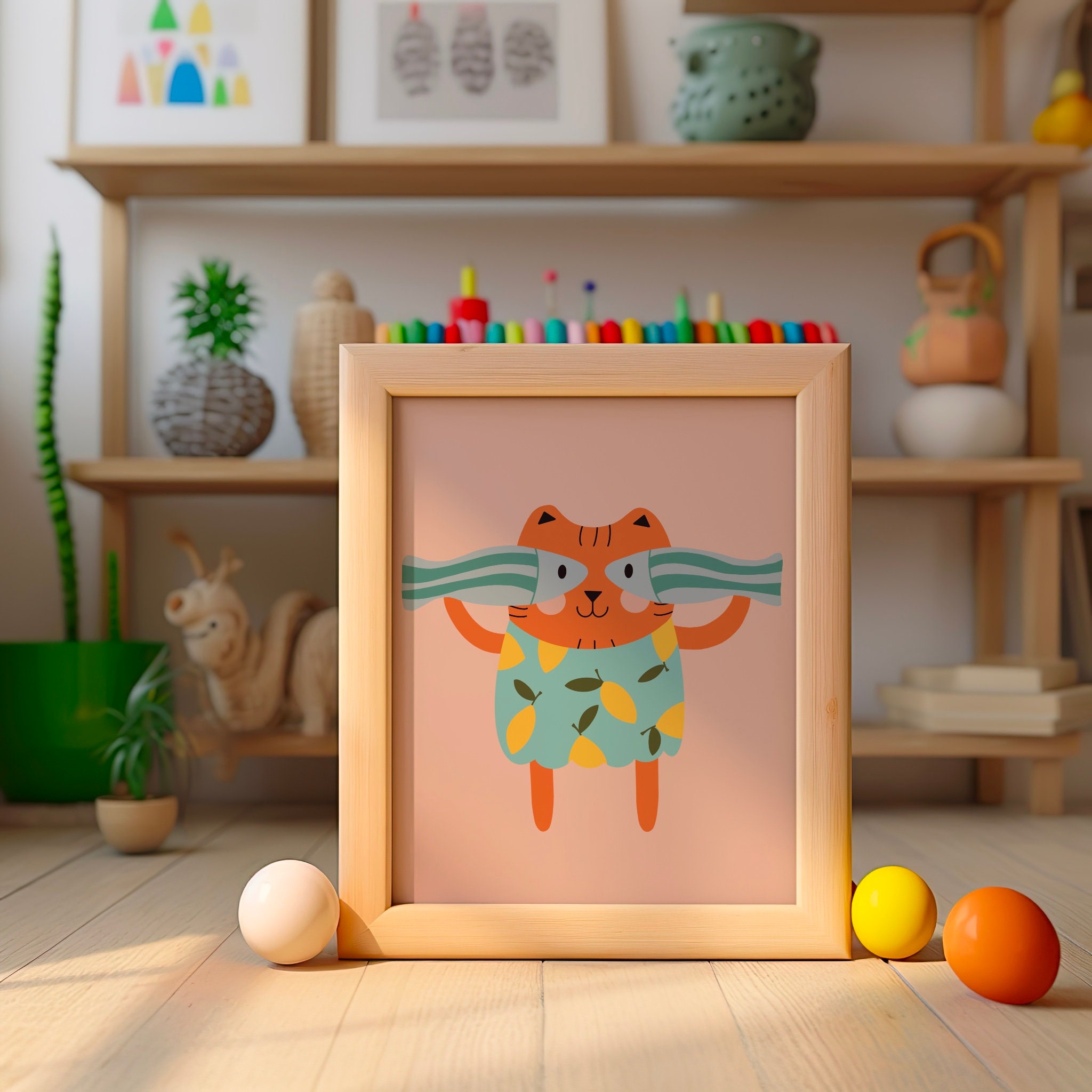 Tiger Poster, Nursery Print Art, Nursery Forest Decor, Kids Room ...