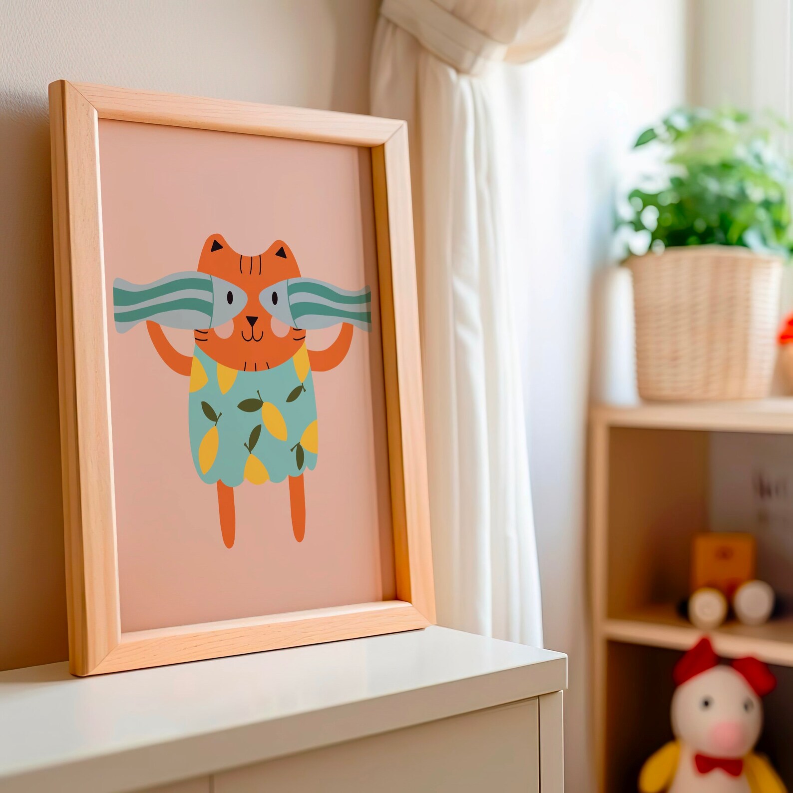Tiger Poster, Nursery Print Art, Nursery Forest Decor, Kids Room ...