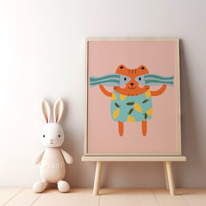 Tiger Poster, Nursery Print Art, Nursery Forest Decor, Kids Room ...