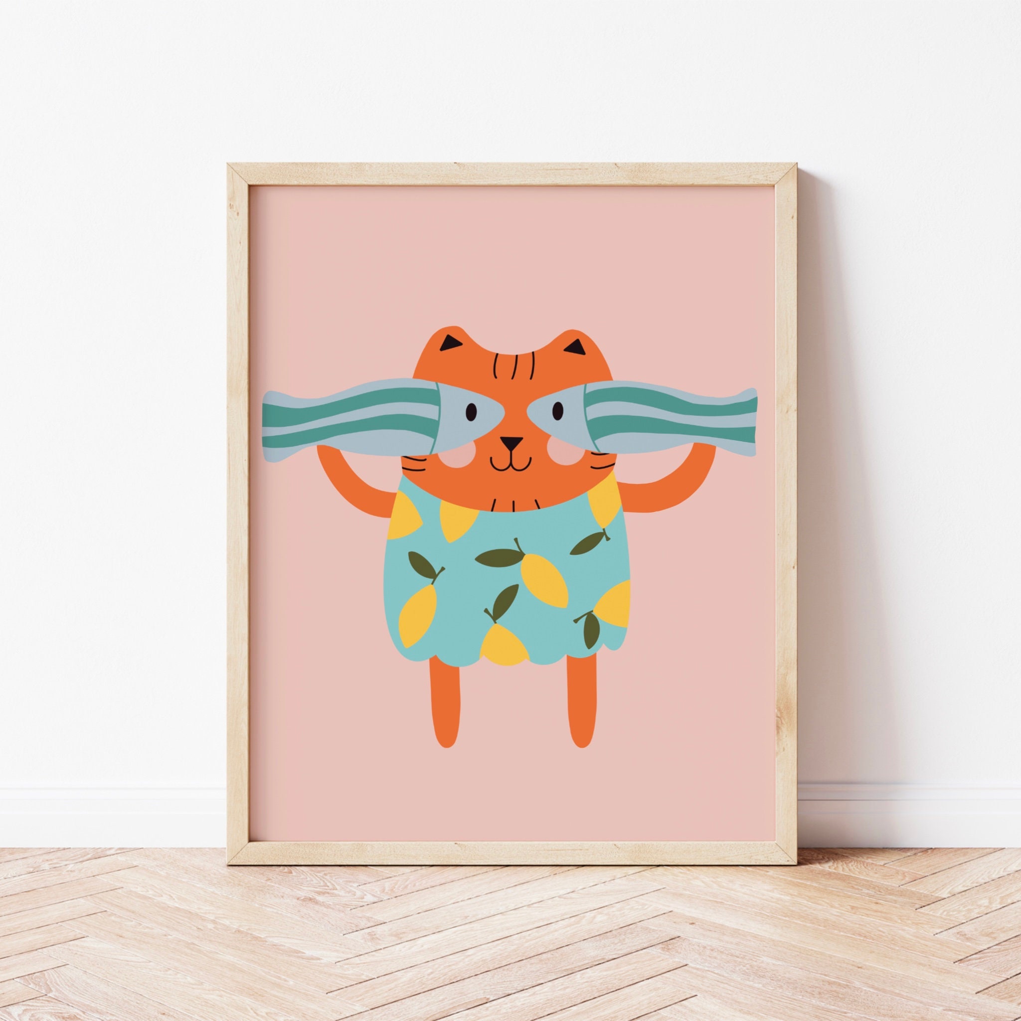 Tiger Poster, Nursery Print Art, Nursery Forest Decor, Kids Room ...