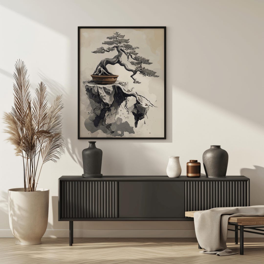 Bonsai Tree Art – Download Printable, Home Decor, Wall Art, Digital Art ...