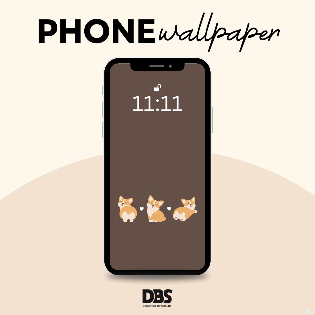 Corgi Phone Wallpaper | Dog Phone Wallpaper | Pattern Phone Wallpaper ...