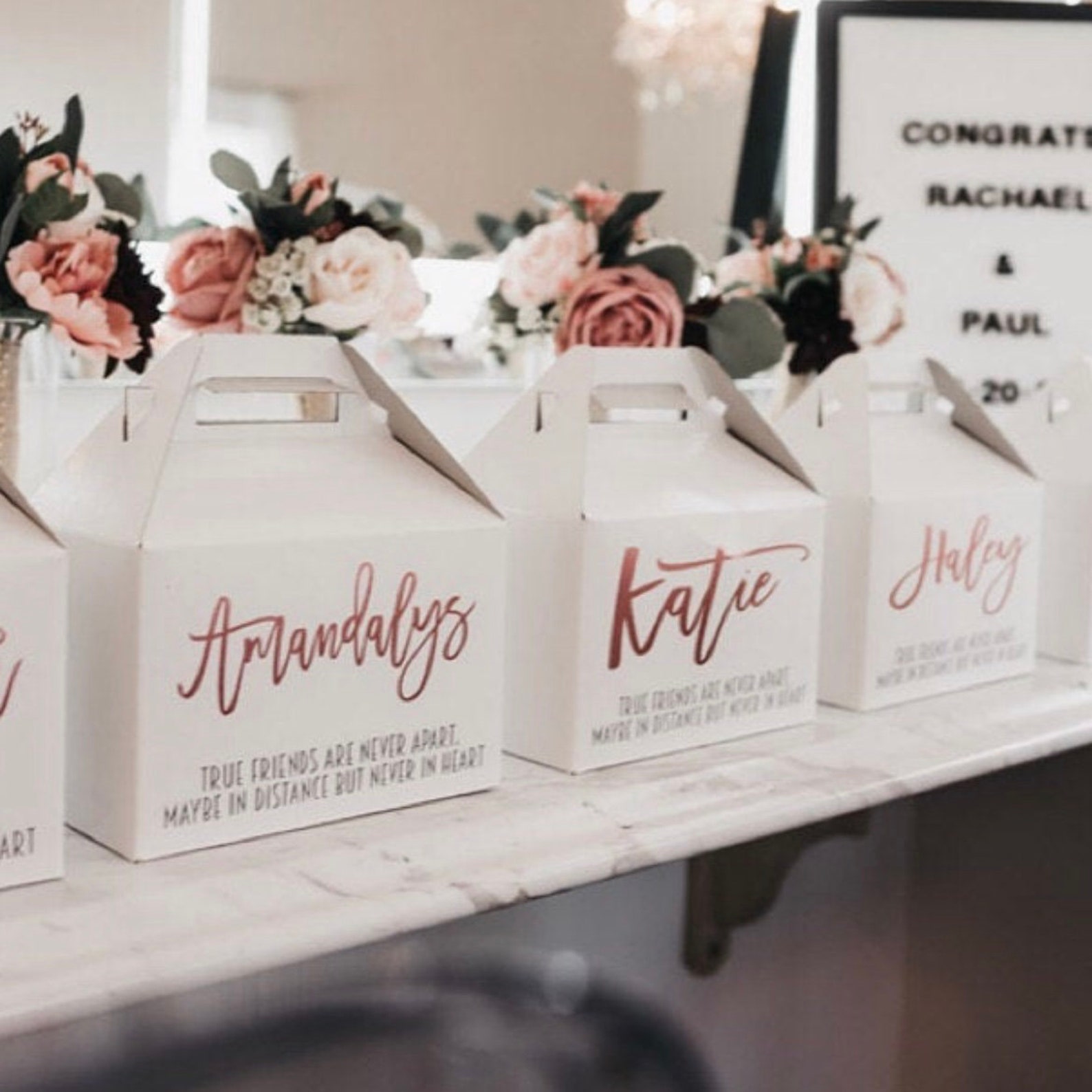 Personalized Gable Box-great Gift Box for Bridesmaids - Etsy