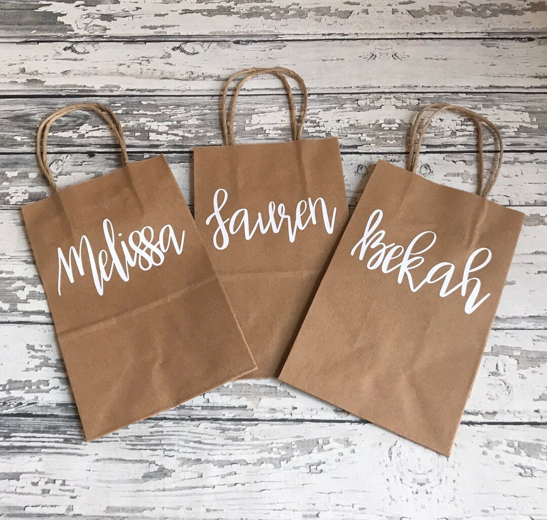 Personalized Bridal Party Gift Bag - Gift Bag for Bridesmaids ...