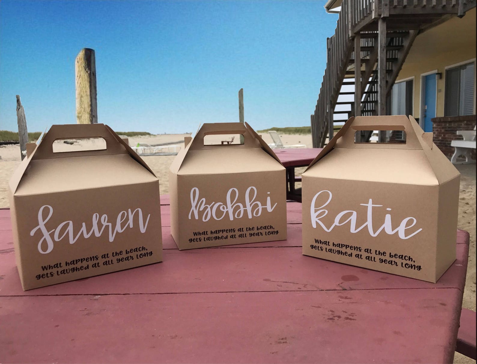 Personalized Gable Box for Your Bridal Party Bachelorette - Etsy