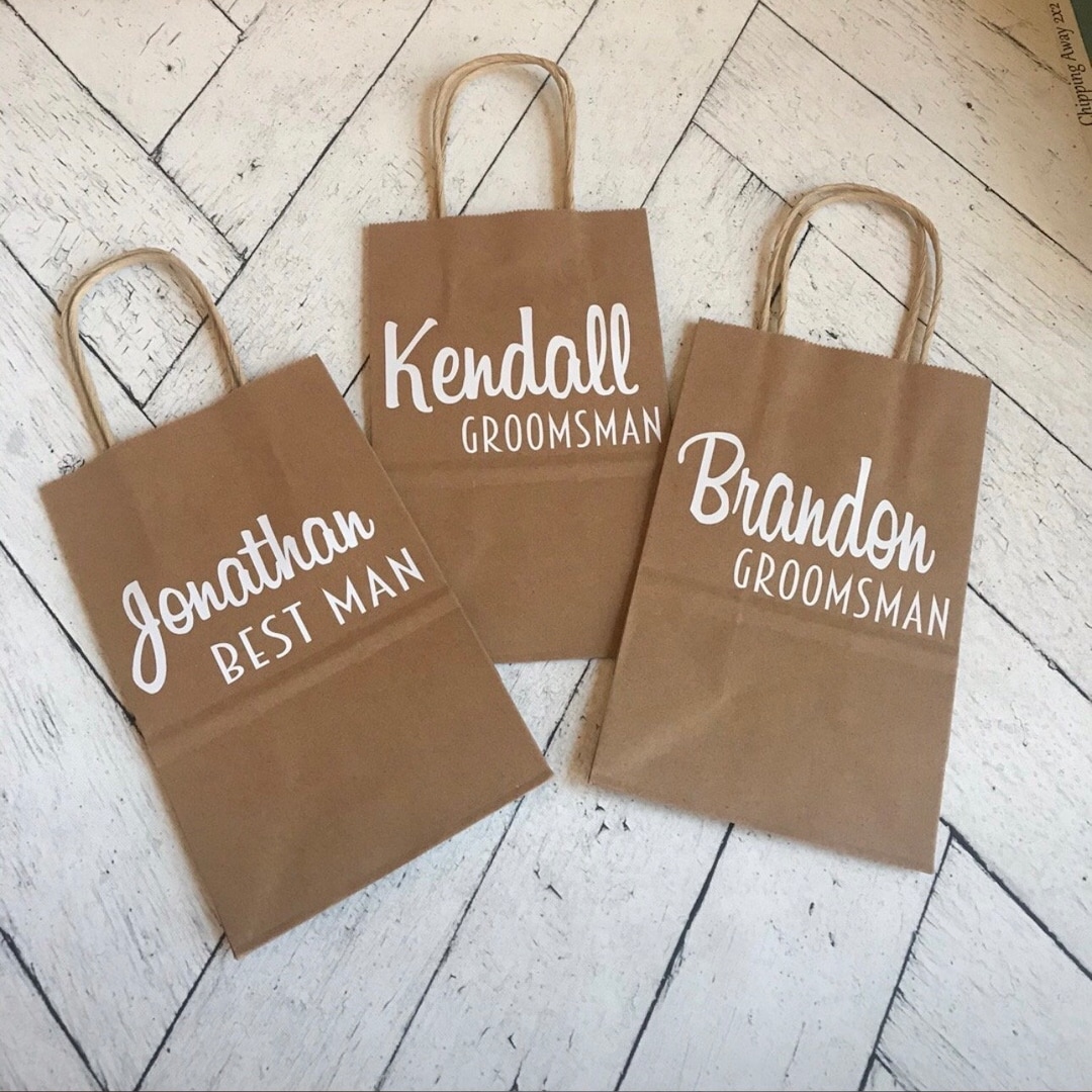 Personalized Bridal Party Gift Bag - Gift Bag for Bridesmaids ...