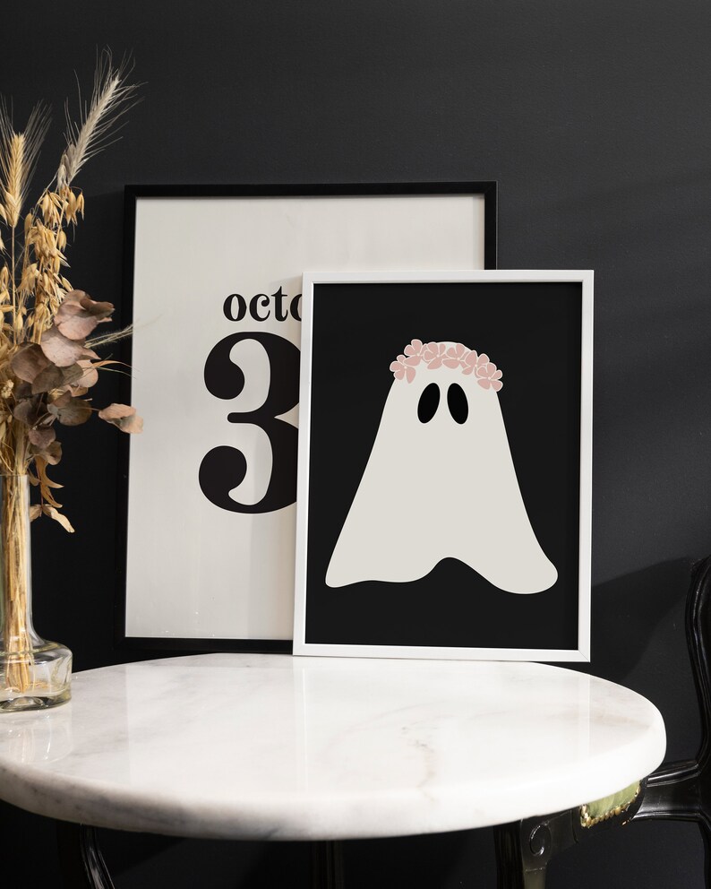 Pink Halloween Decor Cute Halloween Pastel Halloween Print Bundles ...
