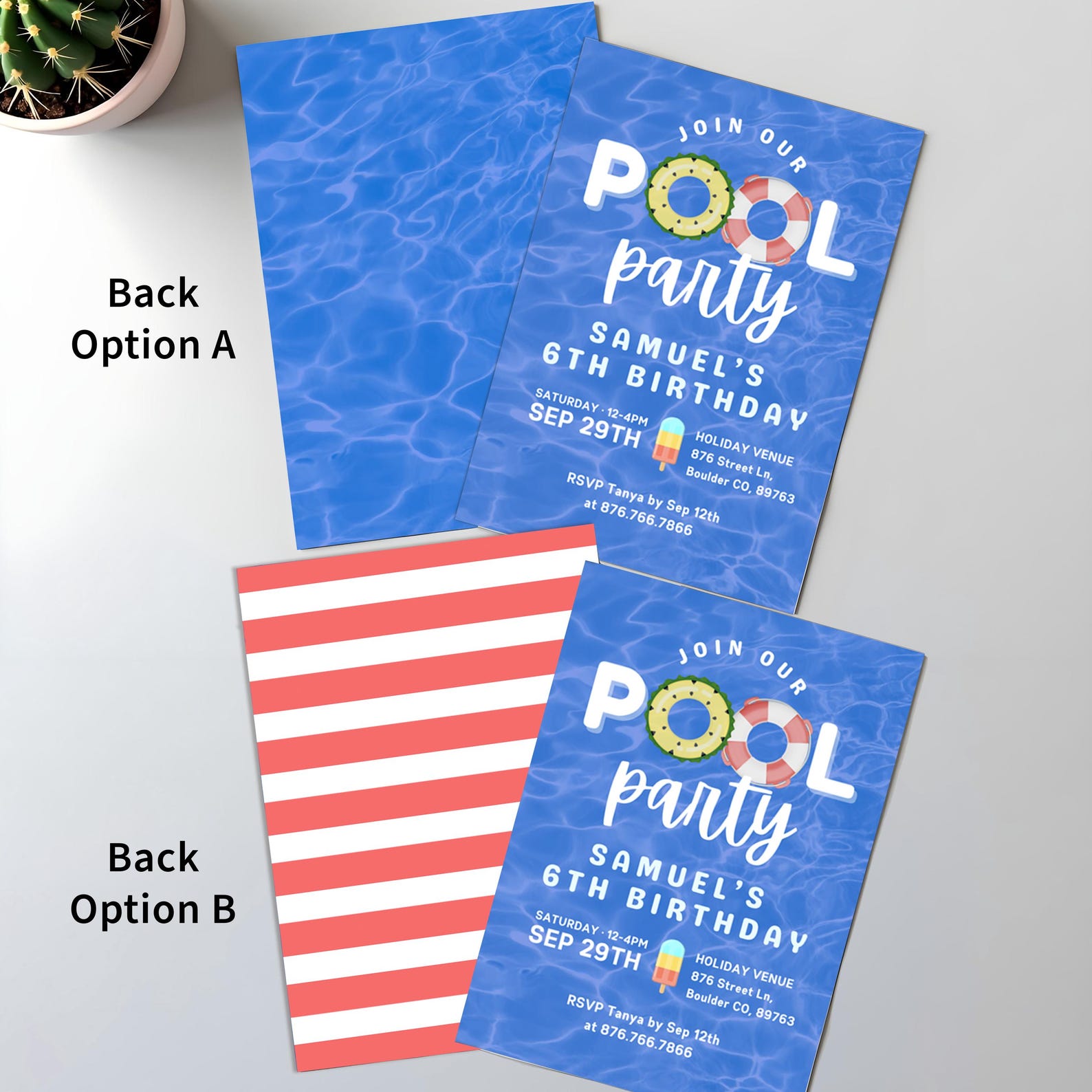 Pool Party Invitation Editable Printable Pool Party Digital Invitation ...