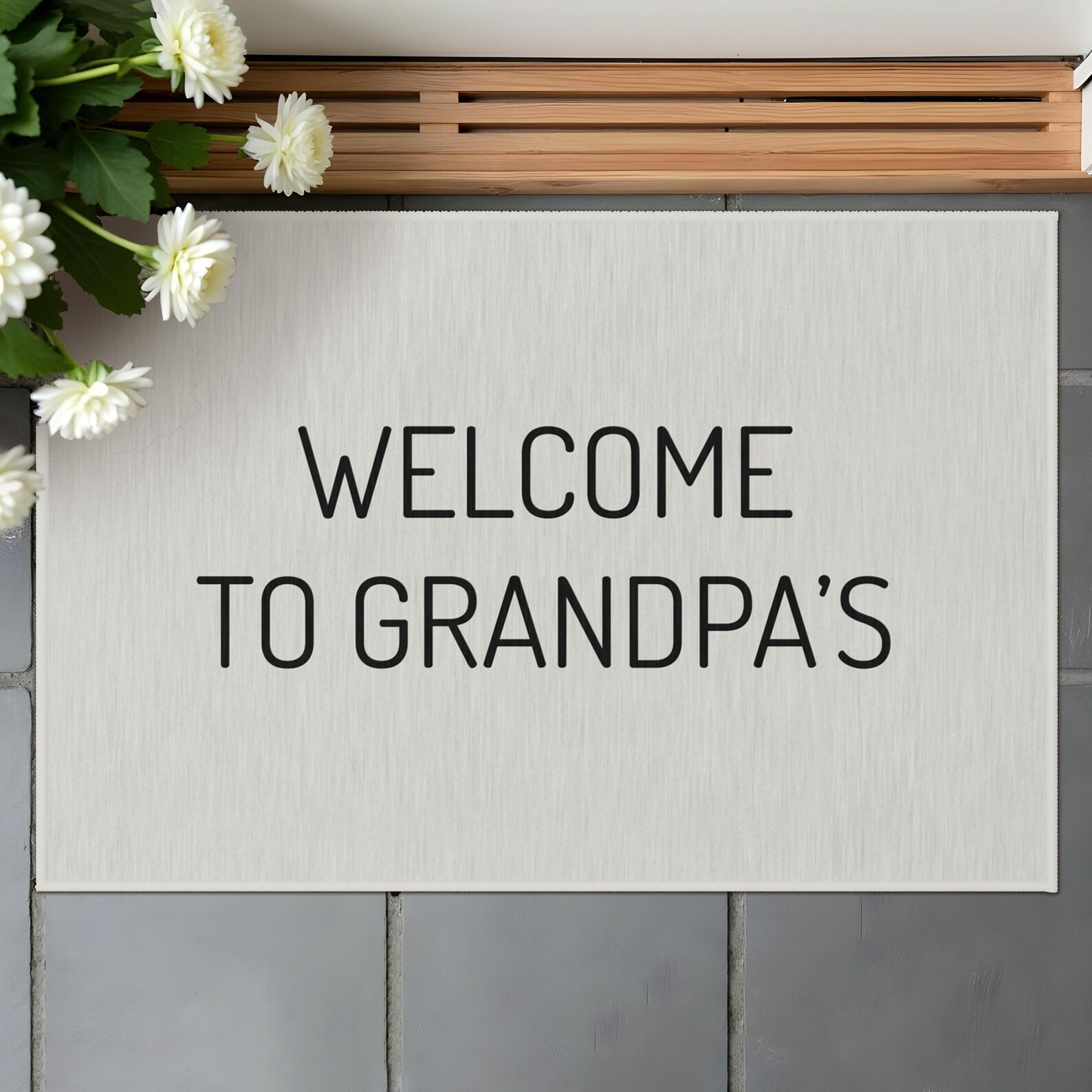 Meemaw Welcome Door Mat Personalized Doormat Gift Grandparents Custom ...