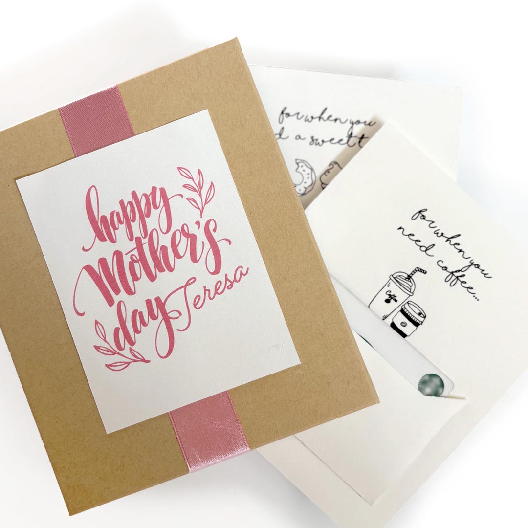 Gift Card Box Mothers Day Personalized for Mom Gift Card Holder Gift ...