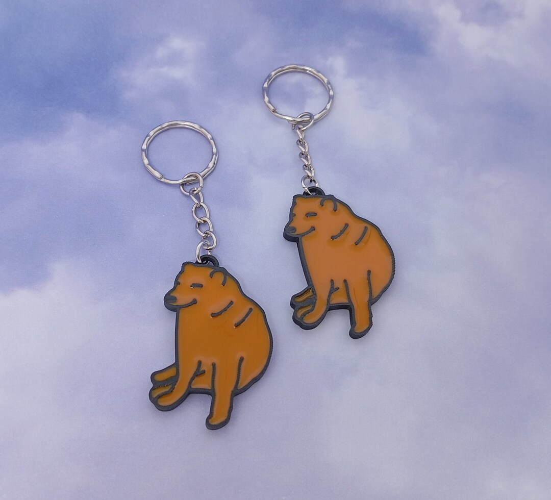 Cute Cheems Dog Keychain Funny Meme Gift Perfect for Dog Lovers Unique ...