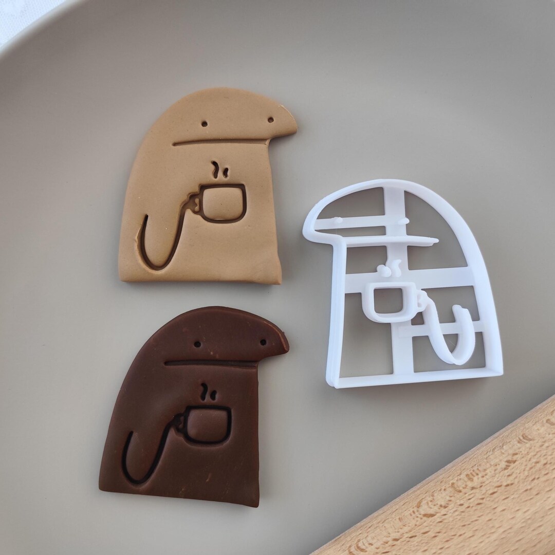 Flork Coffee Meme Cookie Cutter: Quirky Kitchen Baking Tool - Etsy