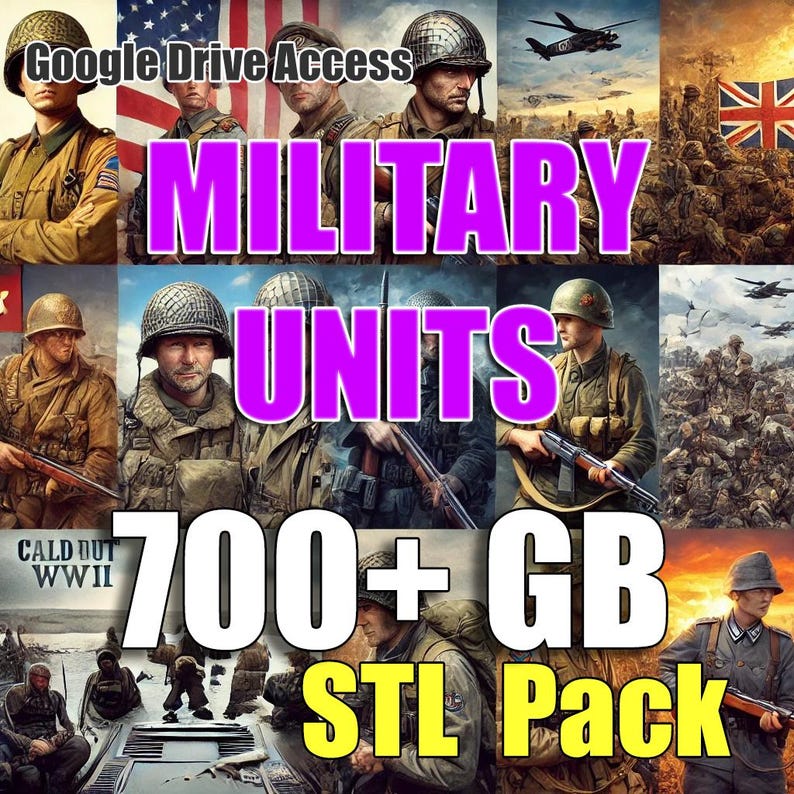 Military units troops stl pack military units stl files stl pack files ...