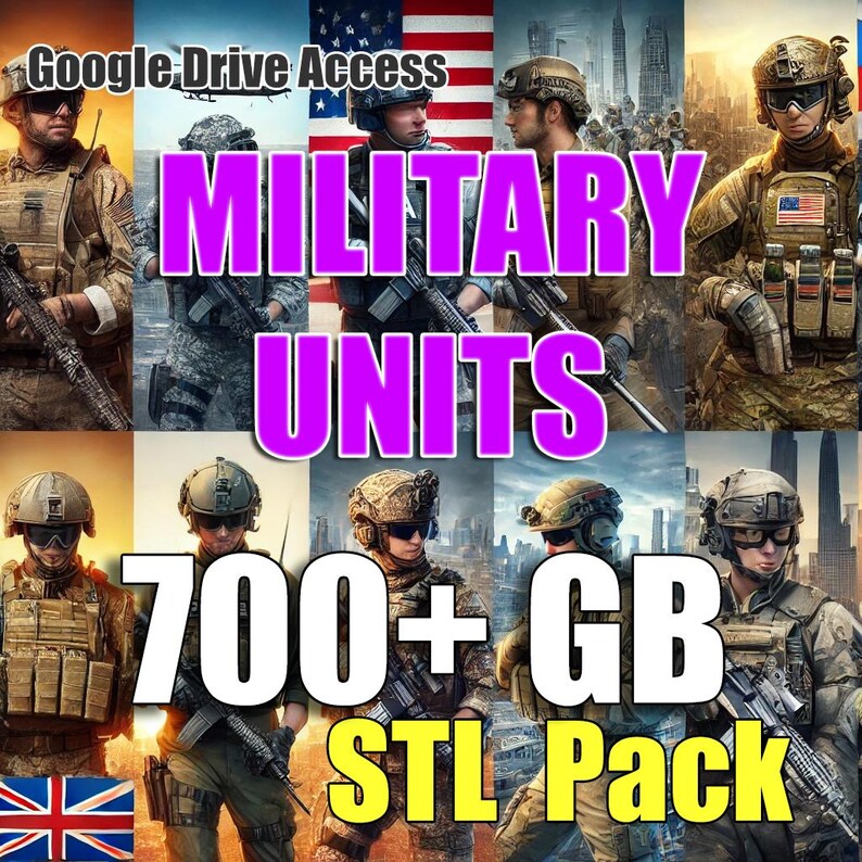 Military units troops stl pack military units stl files stl pack files ...