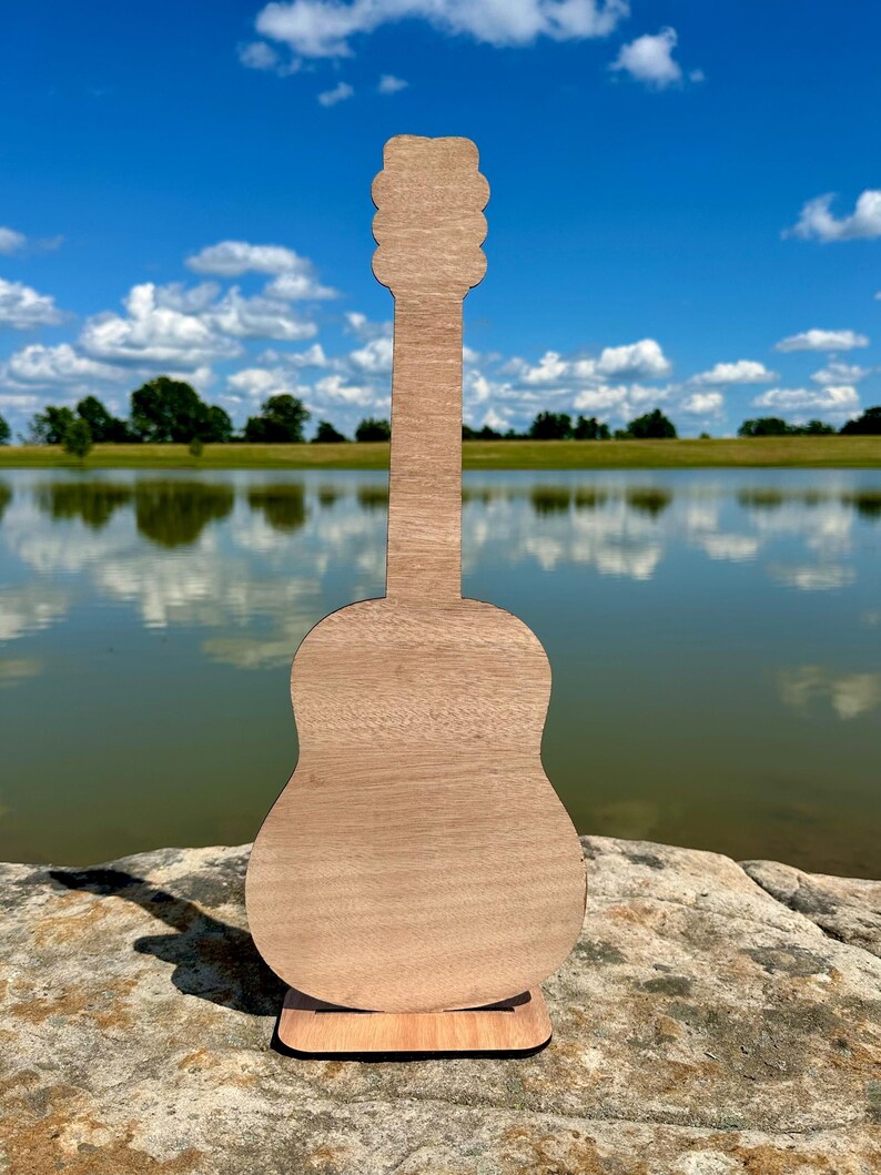 Engraved Acoustic Guitar Photo on Wood: Custom Musician Gift - Etsy