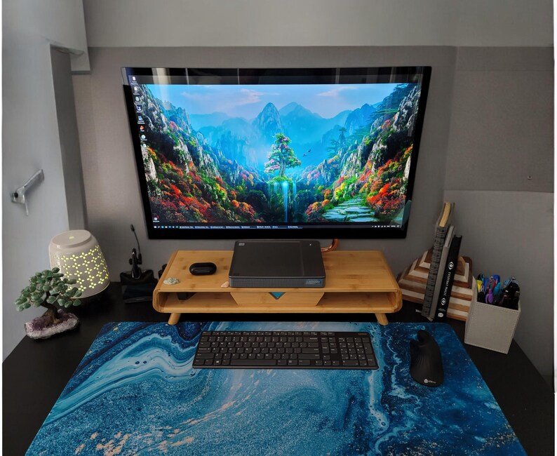 Monitor Stand Bamboo Monitor Stand Monitor Stand With Drawer Monitor ...