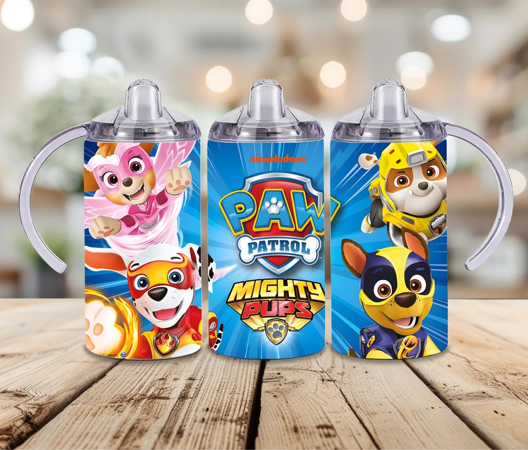 Paw Patrol Mighty Pups 12oz Insulated Sippy Cup Toddler Tumbler - With ...