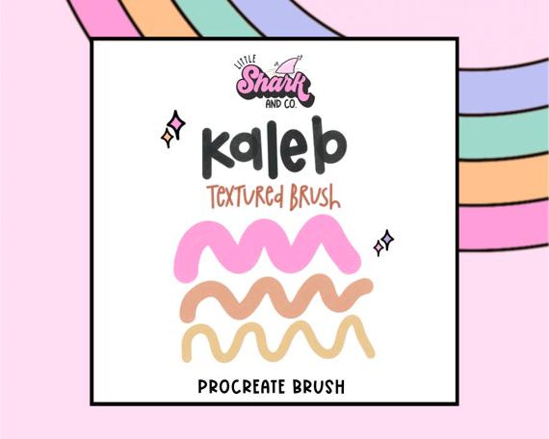 Kaleb Procreate Lettering Brush- Procreate Textured Brush | INSTANT ...