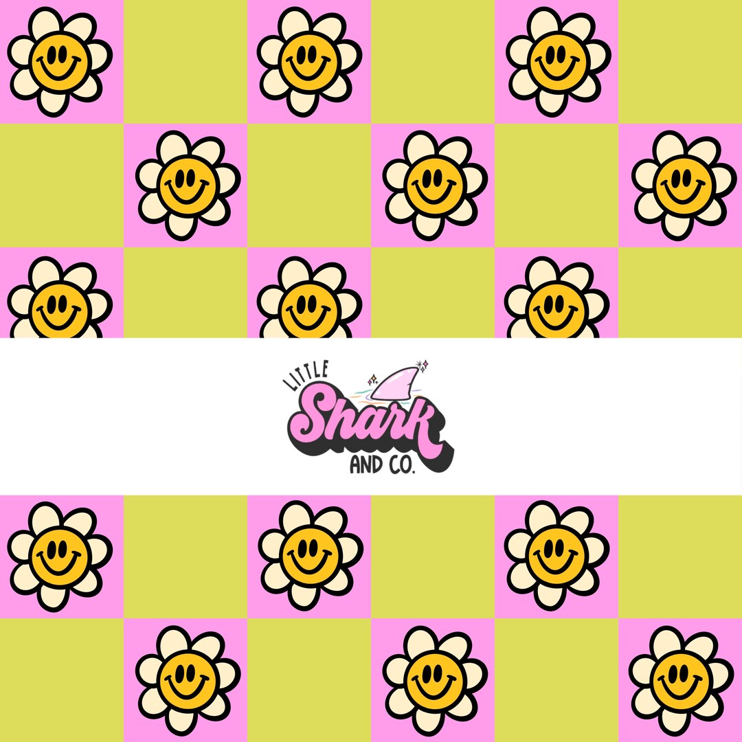 Retro Seamless Smiley Face Pattern Checkered Repeating Patterns ...
