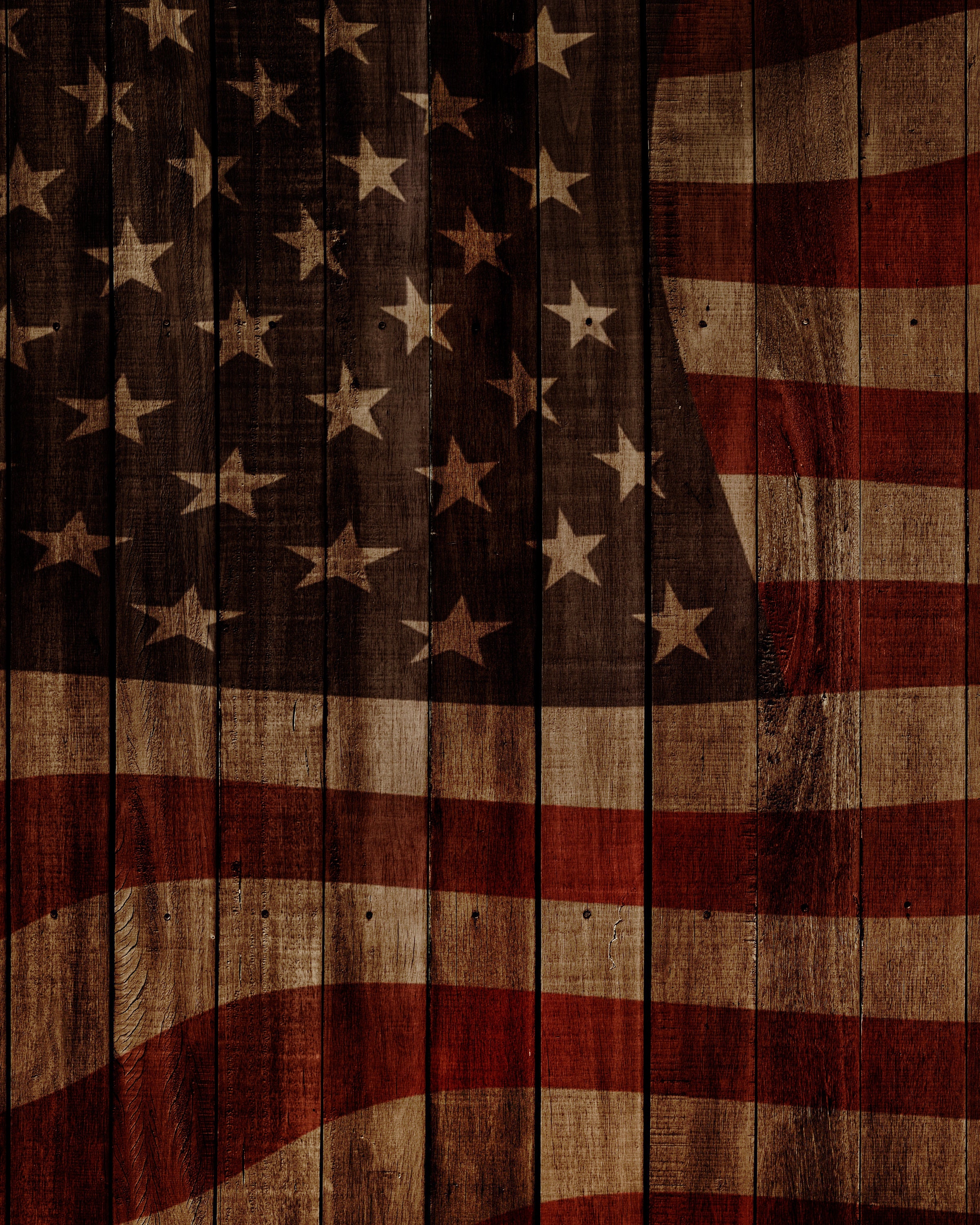 Vintage American Flag on a Wooden Wall Just in time for | Etsy