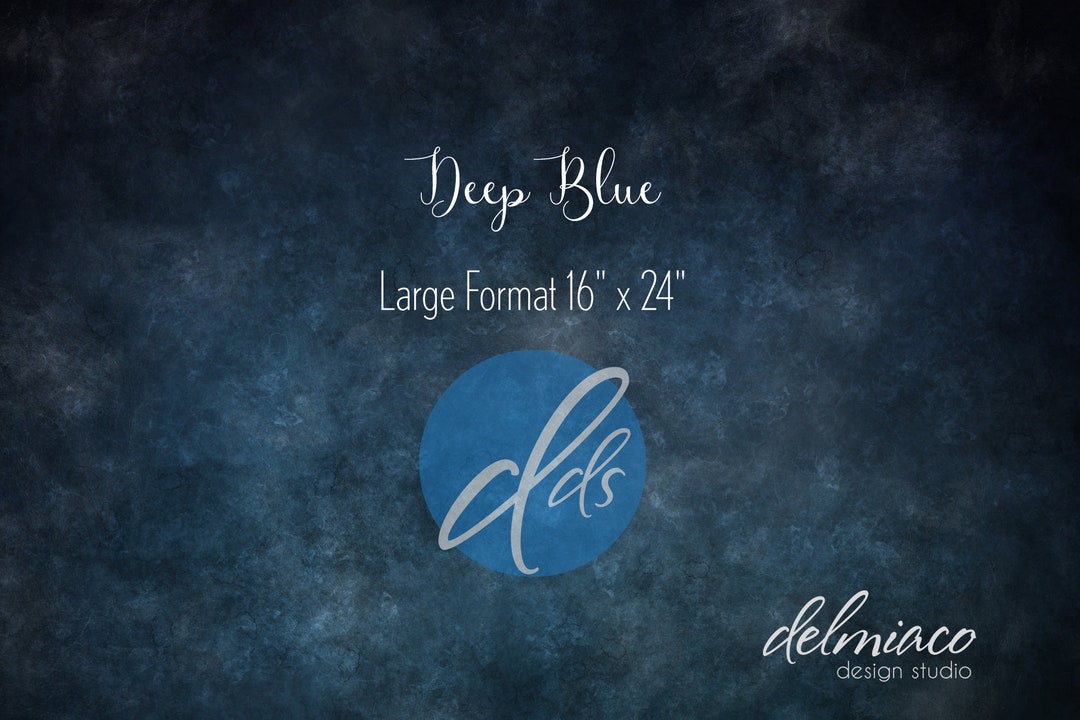 Deep Blue Large Format Old Master Digital Backdrop - Etsy
