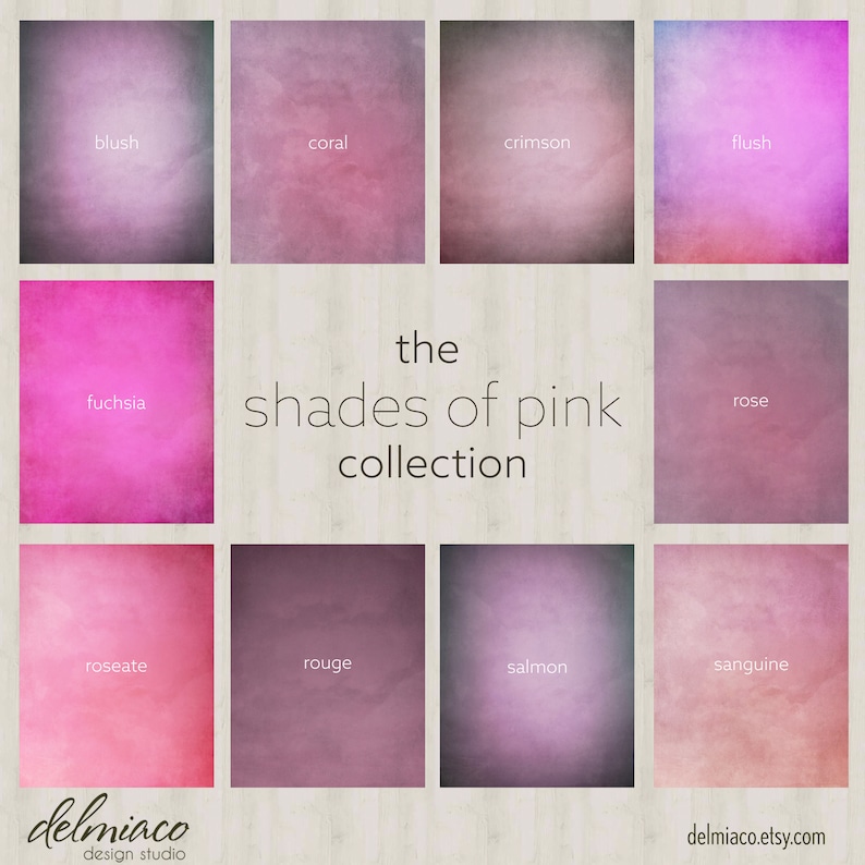 Shades of Pink Digital Background Pink Color Pallets Photo - Etsy