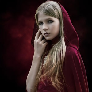 High Contrast Deep Red Portrait Studio Digital Backdrop | Photography ...