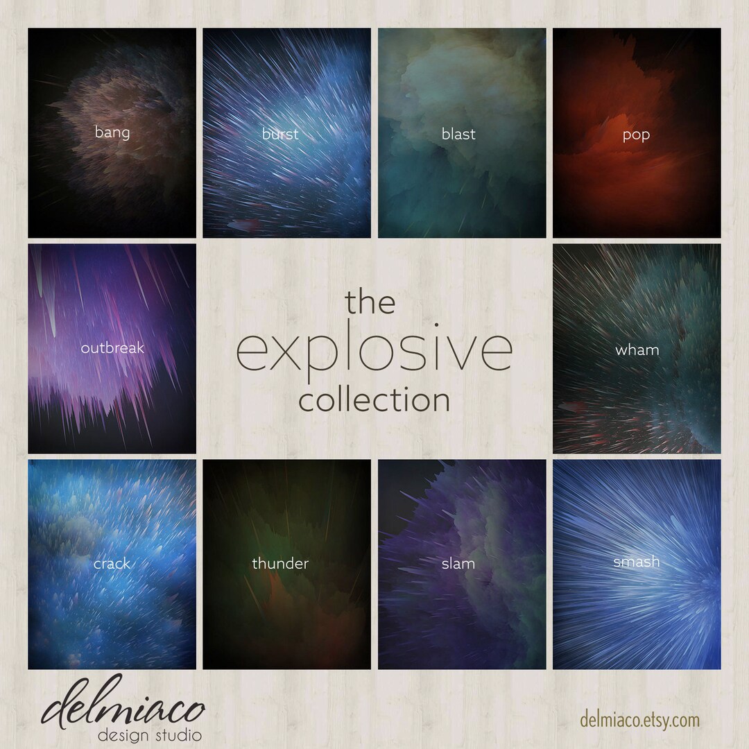 The Explosive Collection Photography Digital Backdrop | Fireworks ...
