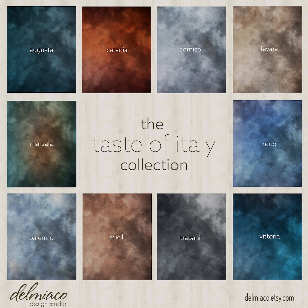 The Taste of Italy Collection Digital Backdrop, Inspired by the Italian ...