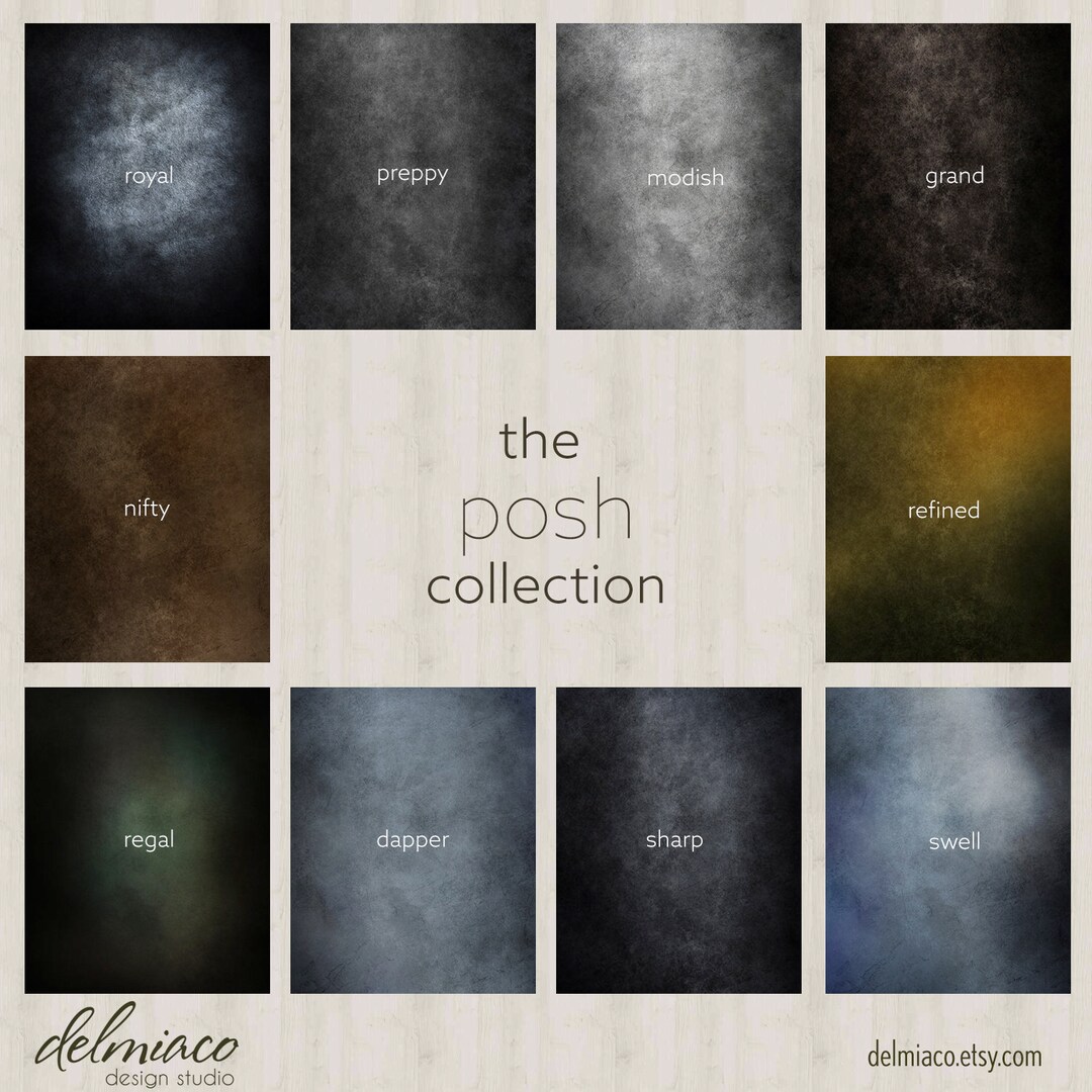 The Posh Collection Photography Digital Backdrops | Black, Brown, Gray ...