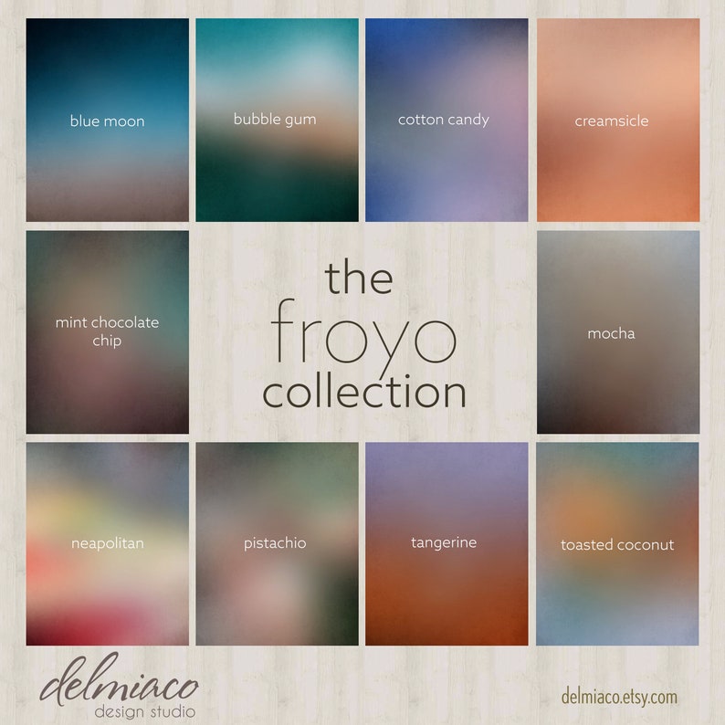 Froyo Collection: Rainbow Digital Backgrounds (digital Download) - Etsy