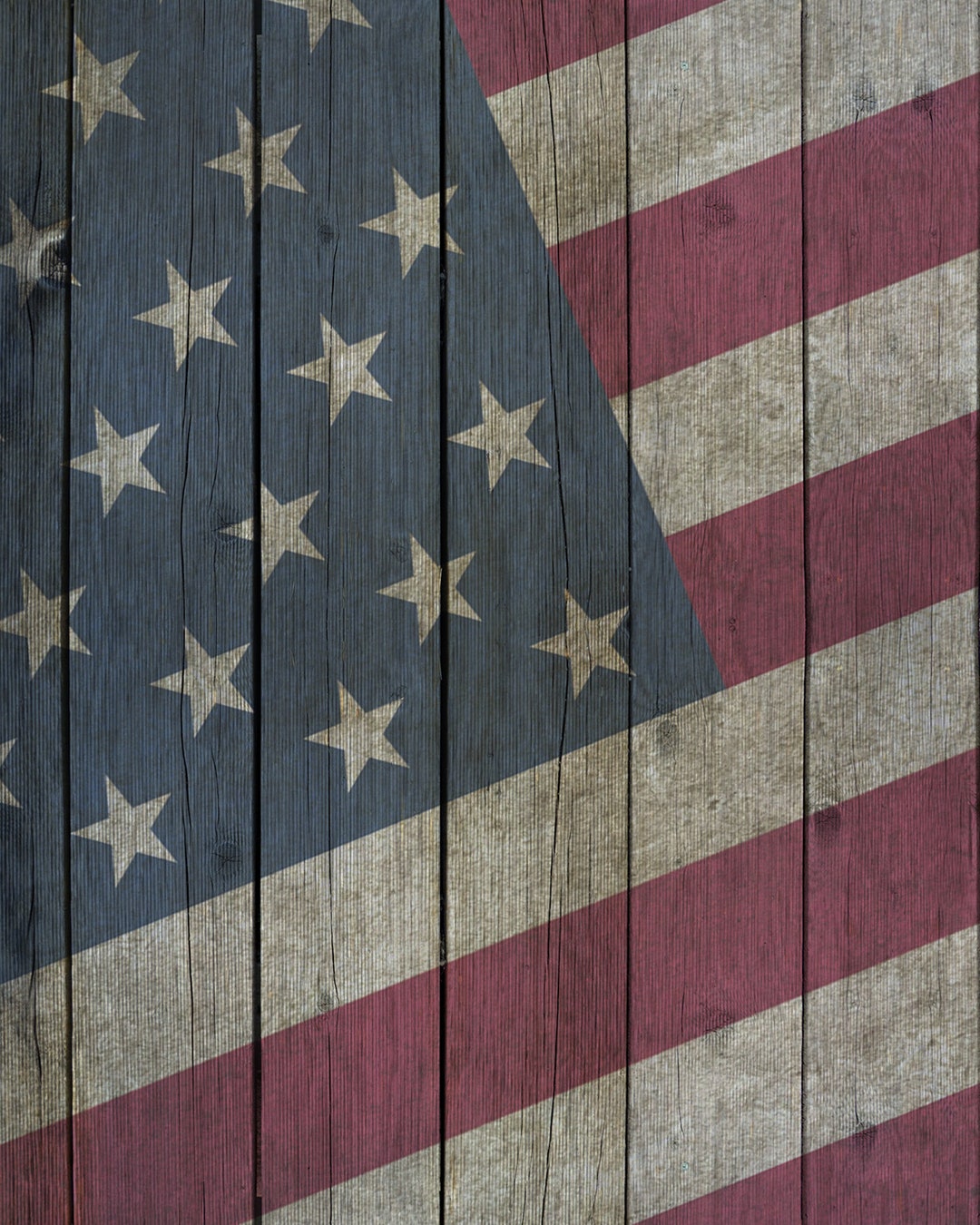 Rustic American Flag on a Wooden Wall | Just in Time for Independence ...