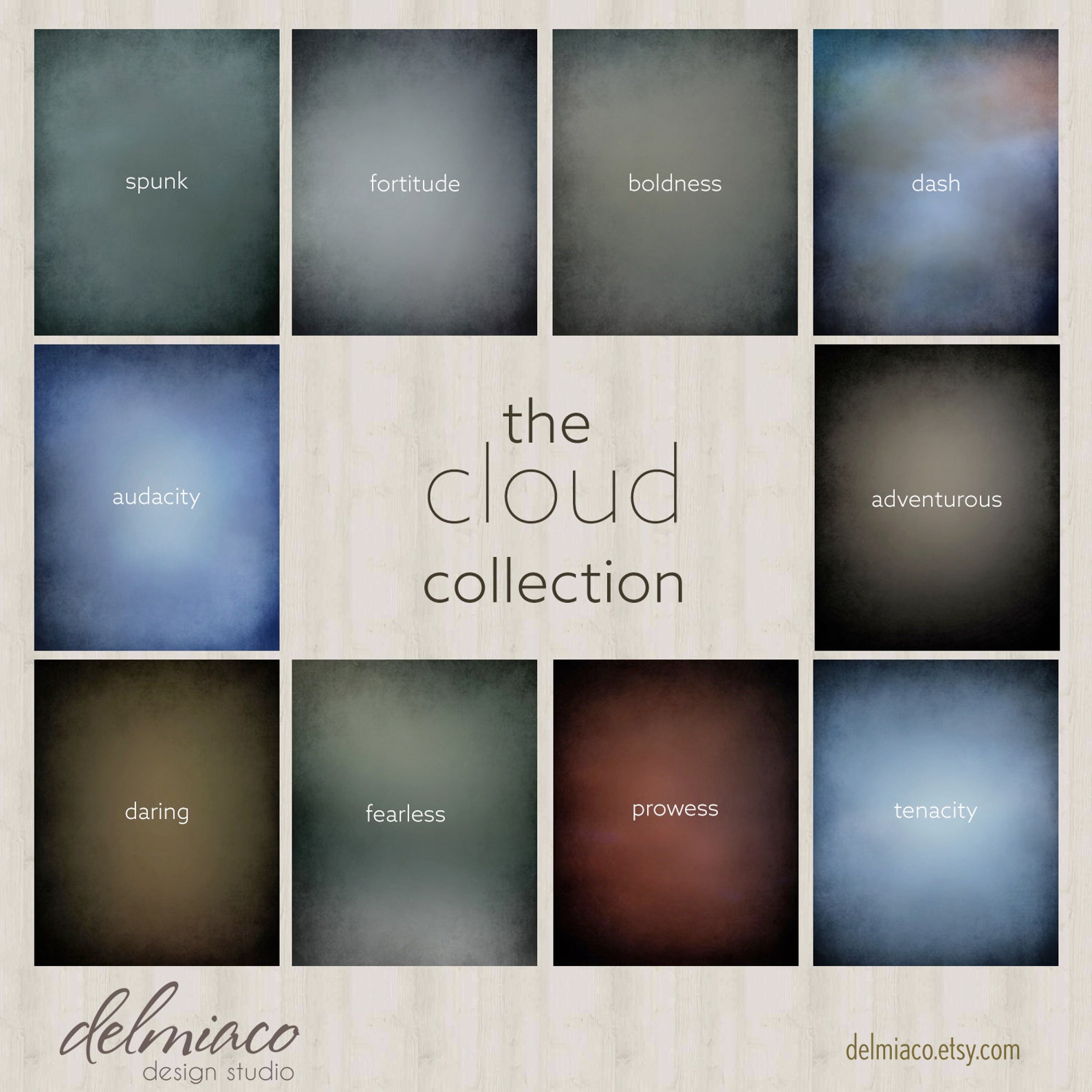 The Cloud Collection Photography Studio Digital Backdrops | Etsy
