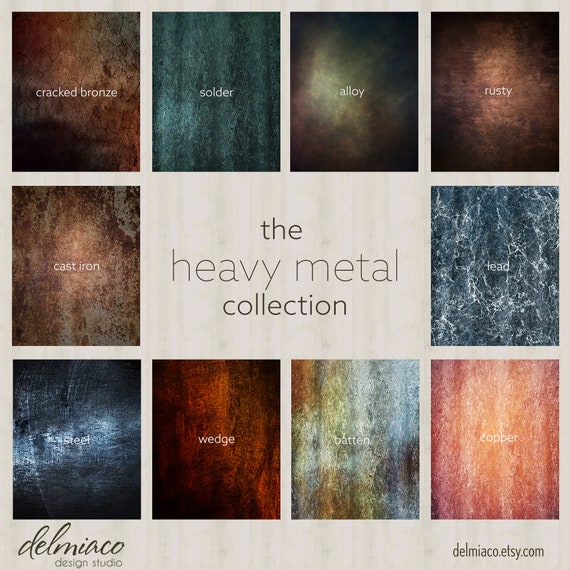 The Heavy Metal Collection Photography Digital Backdrops | Etsy