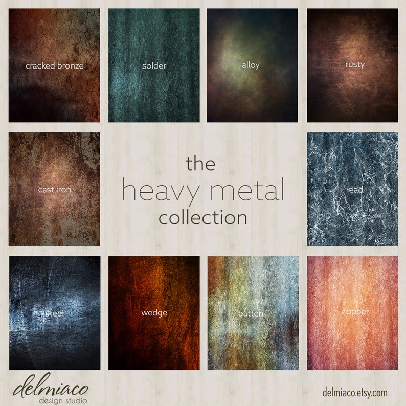 The Heavy Metal Collection Photography Digital Backdrops | Etsy