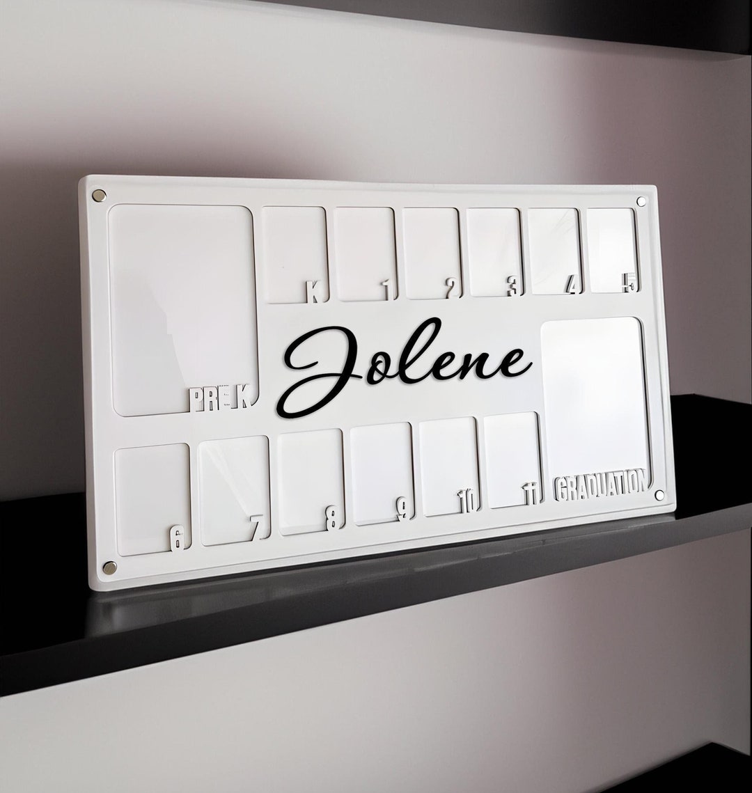 Personalized Pre K Picture Frame, Custom School Year Photo Frame ...